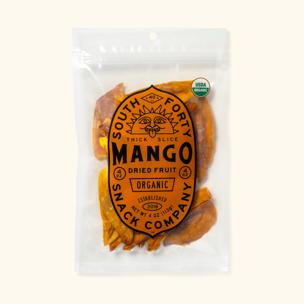 Organic Dried Mango Slices | 4 Bags | South 40 Snacks
