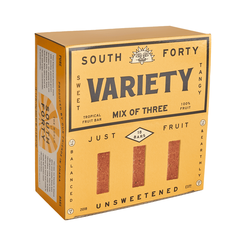 Fruit Bar Variety 18-Pack | Mix of Three – South 40 Snacks
