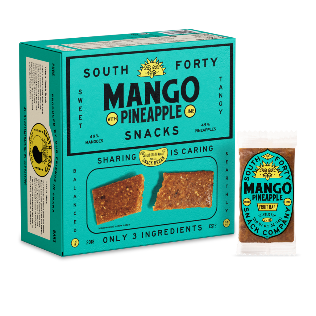 Mini Mango Pineapple Lime Bar 45-Pack – South 40 Snacks