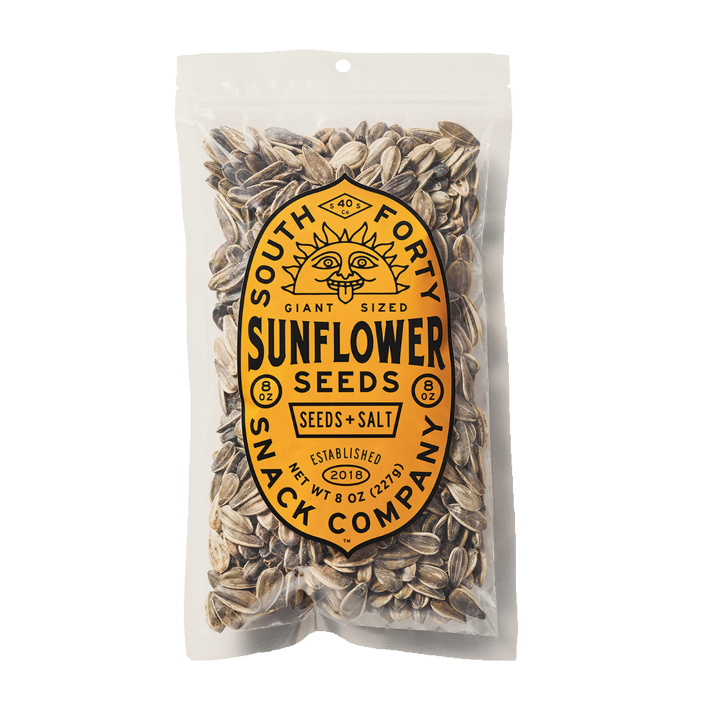Giant-Sized Sunflower Seeds Salted Paleo & Keto | 6 Bags | South 40 Snacks